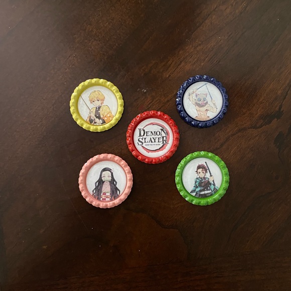 Handmade | Other | Demon Slayer Bottle Cap Magnets | Poshmark